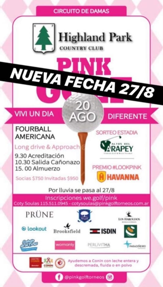 El Pink Golf se juega en Highland Park Country Club - AAG Blog